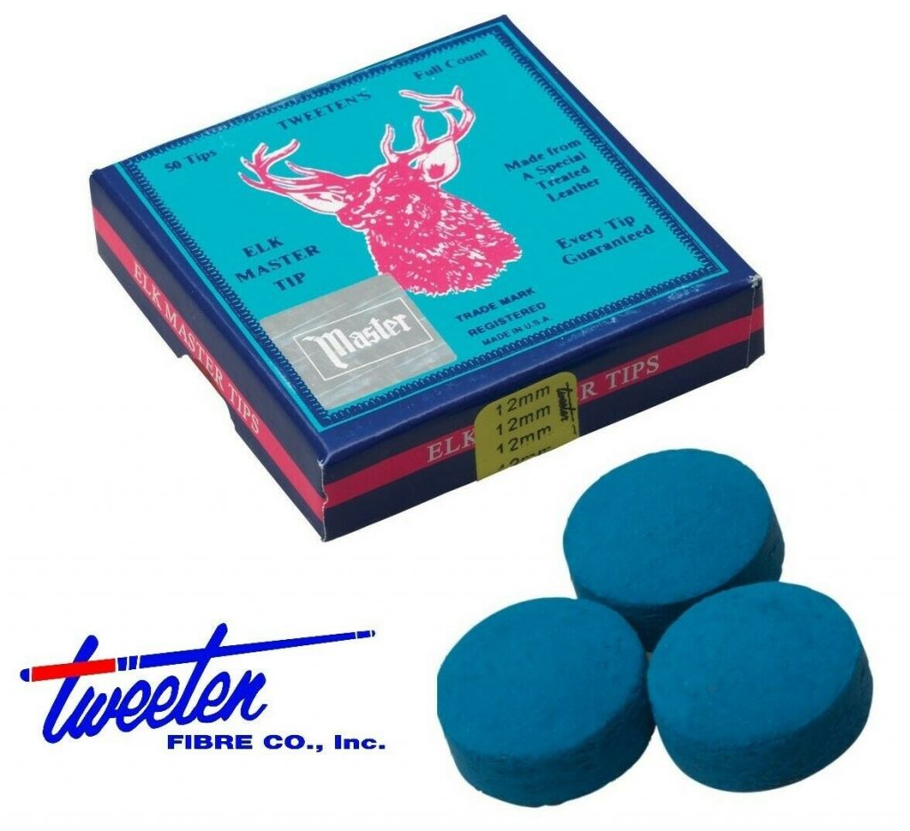 ELKMASTER cue tips by TWEETEN 10mm x 3 – Bulldog Billiards UK