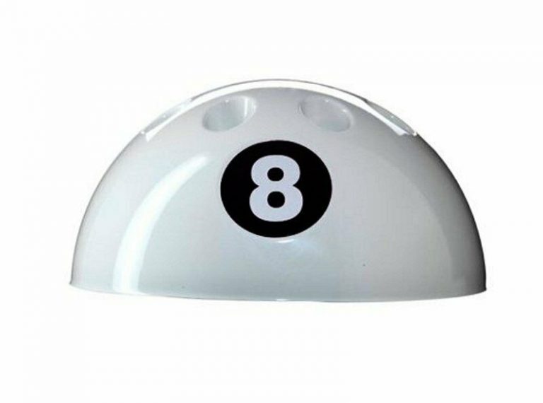 8 ball cue stand for up to 9 cues WHITE – Bulldog Billiards UK