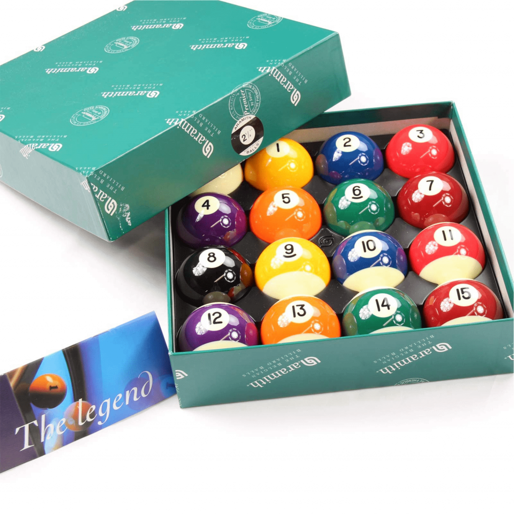 ARAMITH full sized 2 1/4″ Spots and stripes pool balls American pool ...