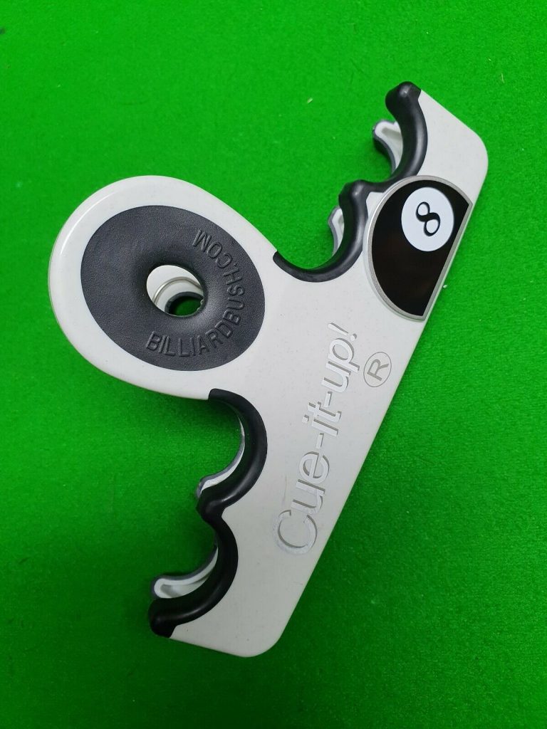 Cue it up 4 cue holder WHITE reversible 8 ball 9 ball – Bulldog ...