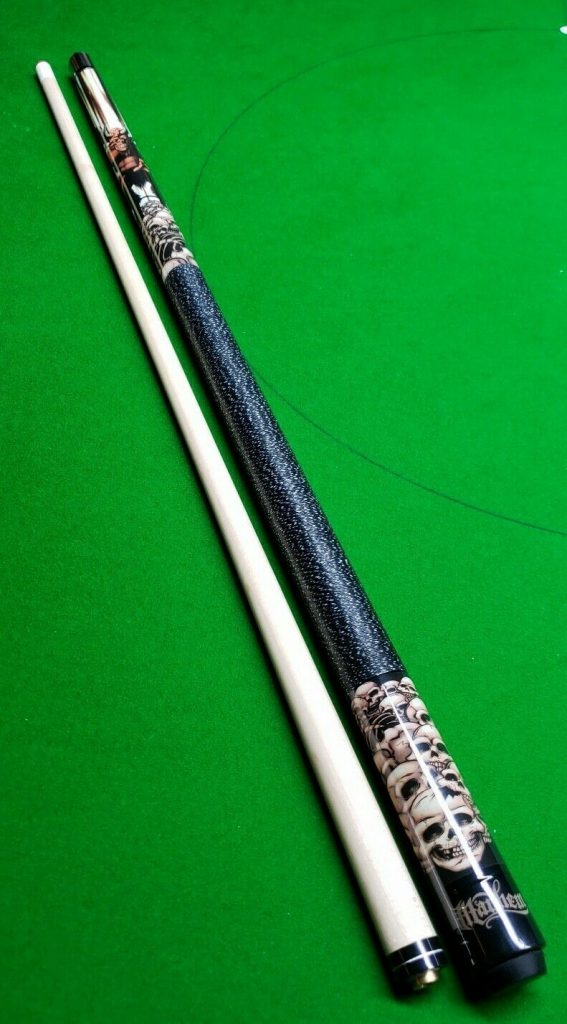 MAYHEM .. Hell Fire Horned Demon 9 ball 2 piece cue – Bulldog Billiards UK