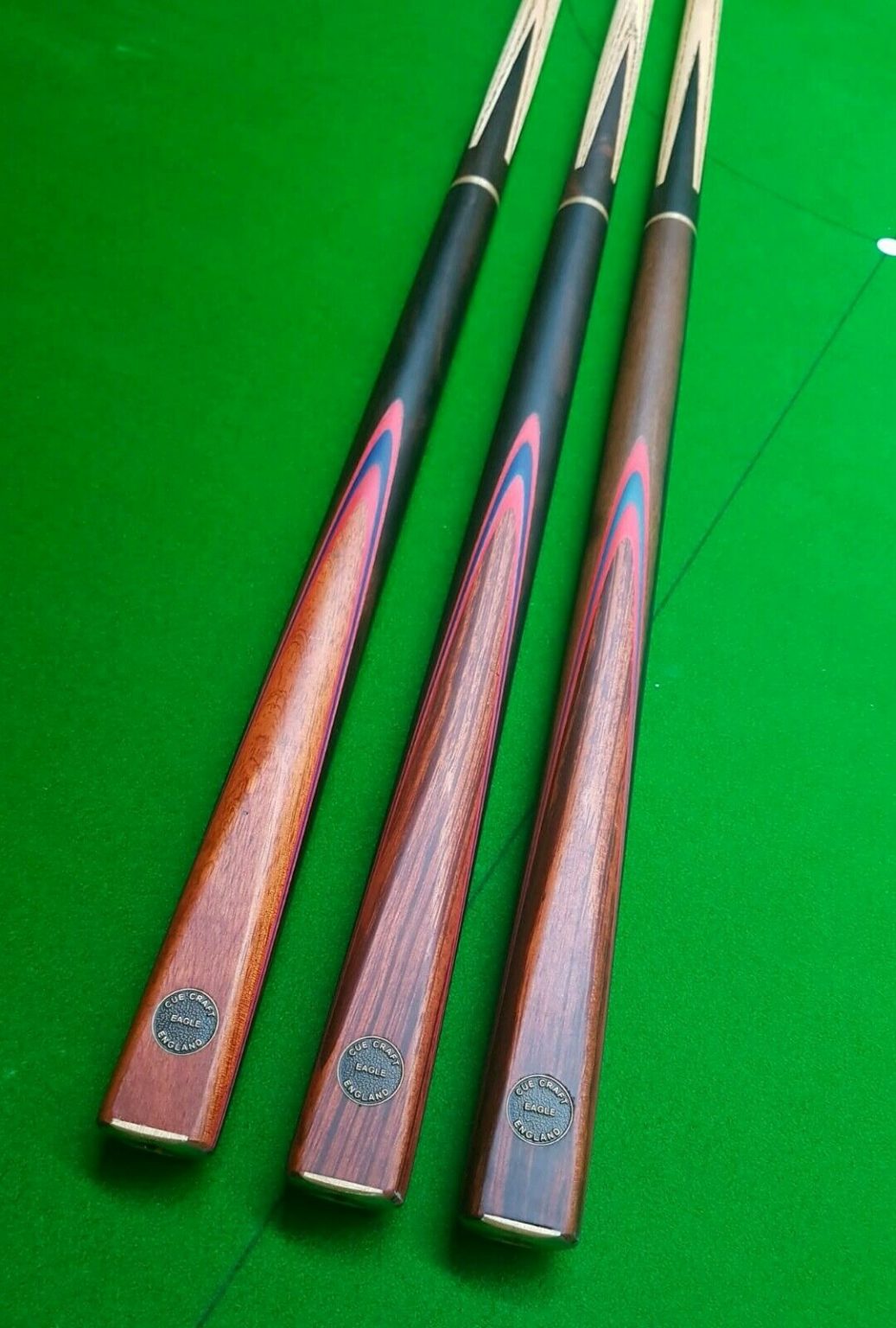 CUE CRAFT 3/4 ash cue EAGLE with ebony butt – Bulldog Billiards UK