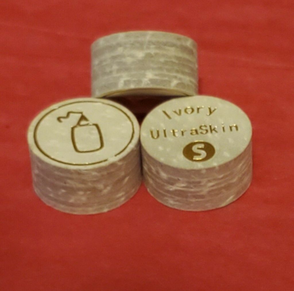 ULTRASKIN IVORY cue tip x 1 14mm tip S SOFT – Bulldog Billiards UK