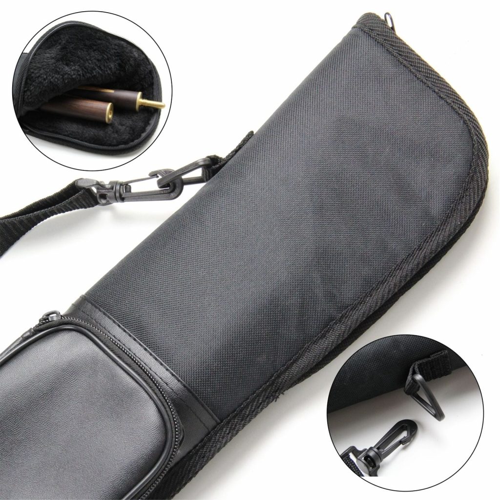 Soft cue case for 3/4 jointed cue, plush soft fur lining – Bulldog ...