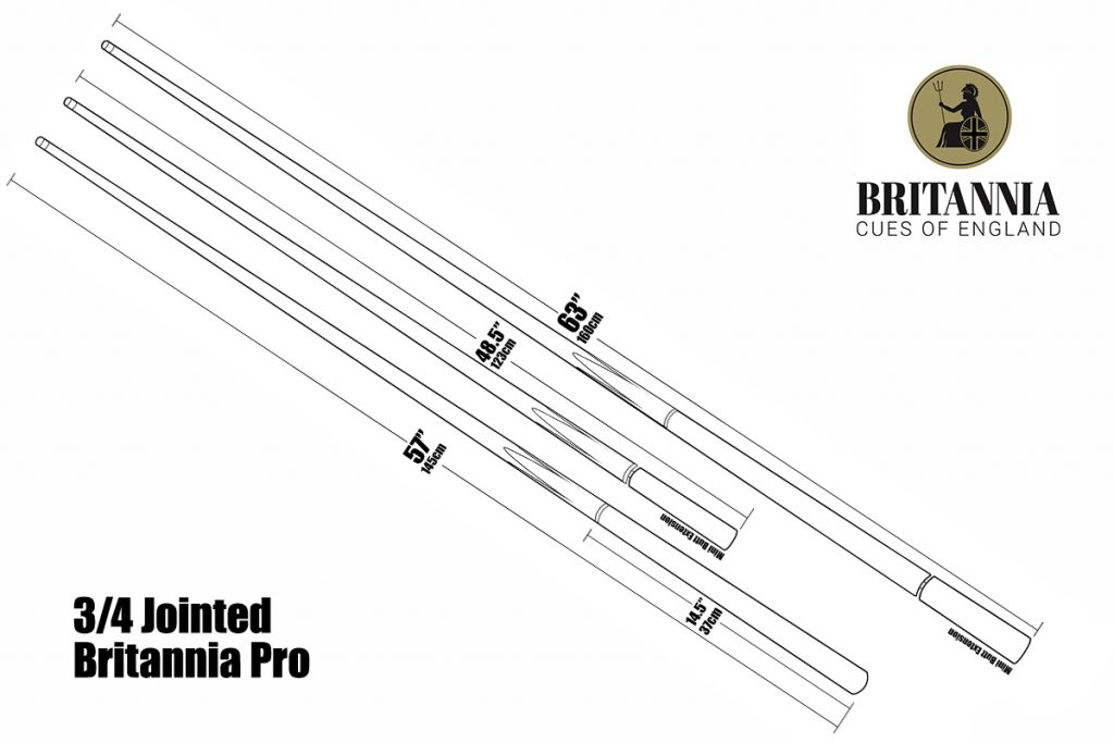Britannia Python 3/4 jointed cue with free mini butt included – Bulldog ...
