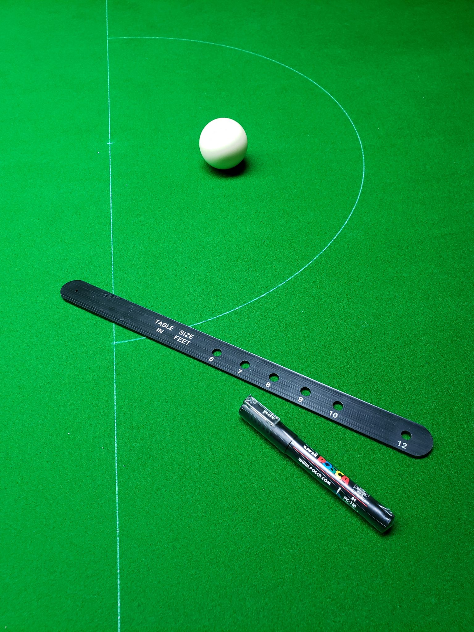 Table Marking set, quality table marker complete with lining pen BLACK ...